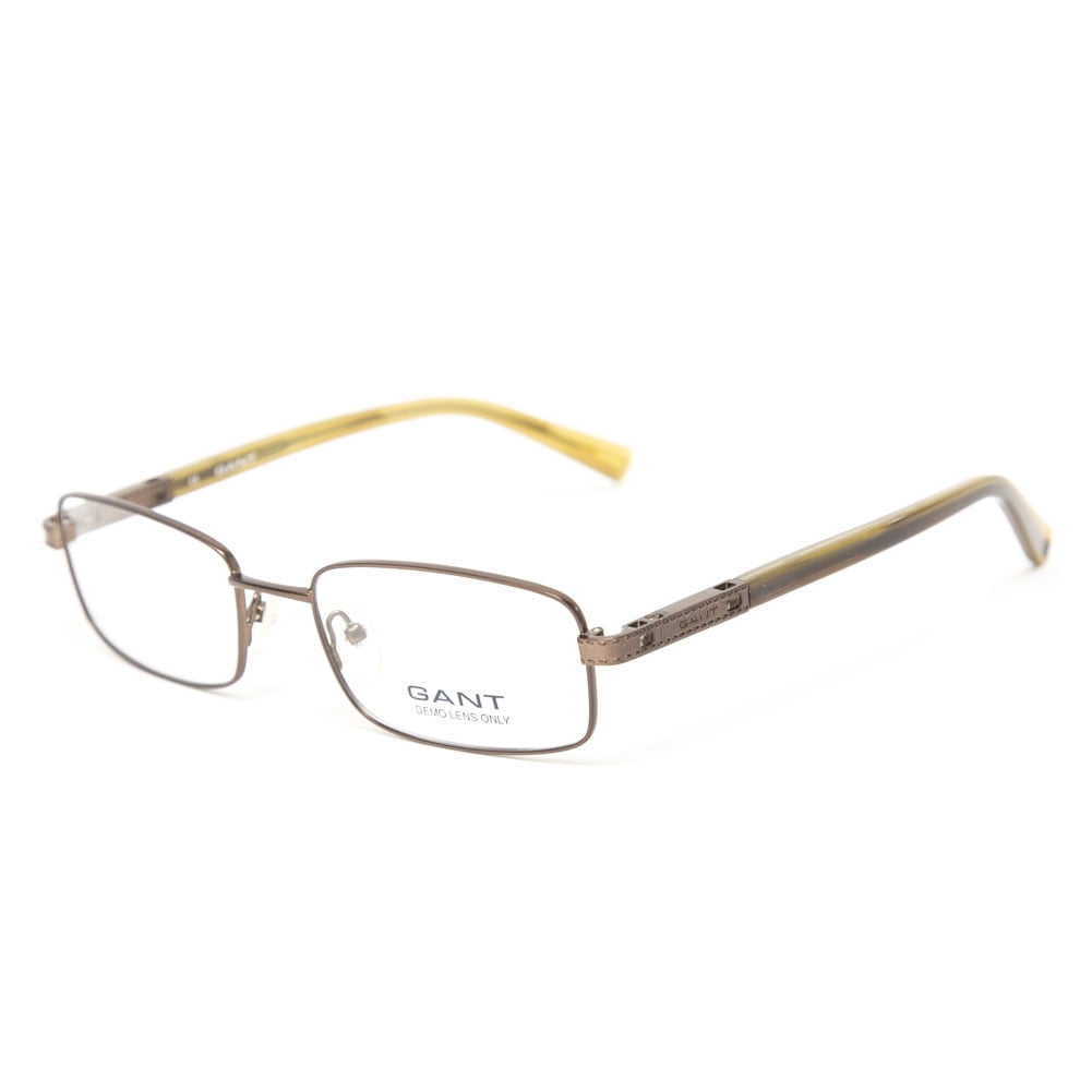 Gant Rectangular Eyeglass Frames 53mm Satin Brown - Walmart.com
