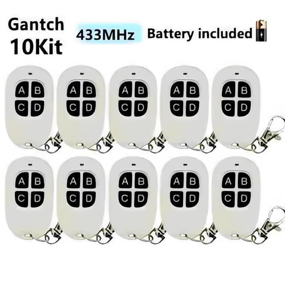 Gantch RF433.92MHz Clone Copy Remote Control for PPA, GAREN, GENNO ...
