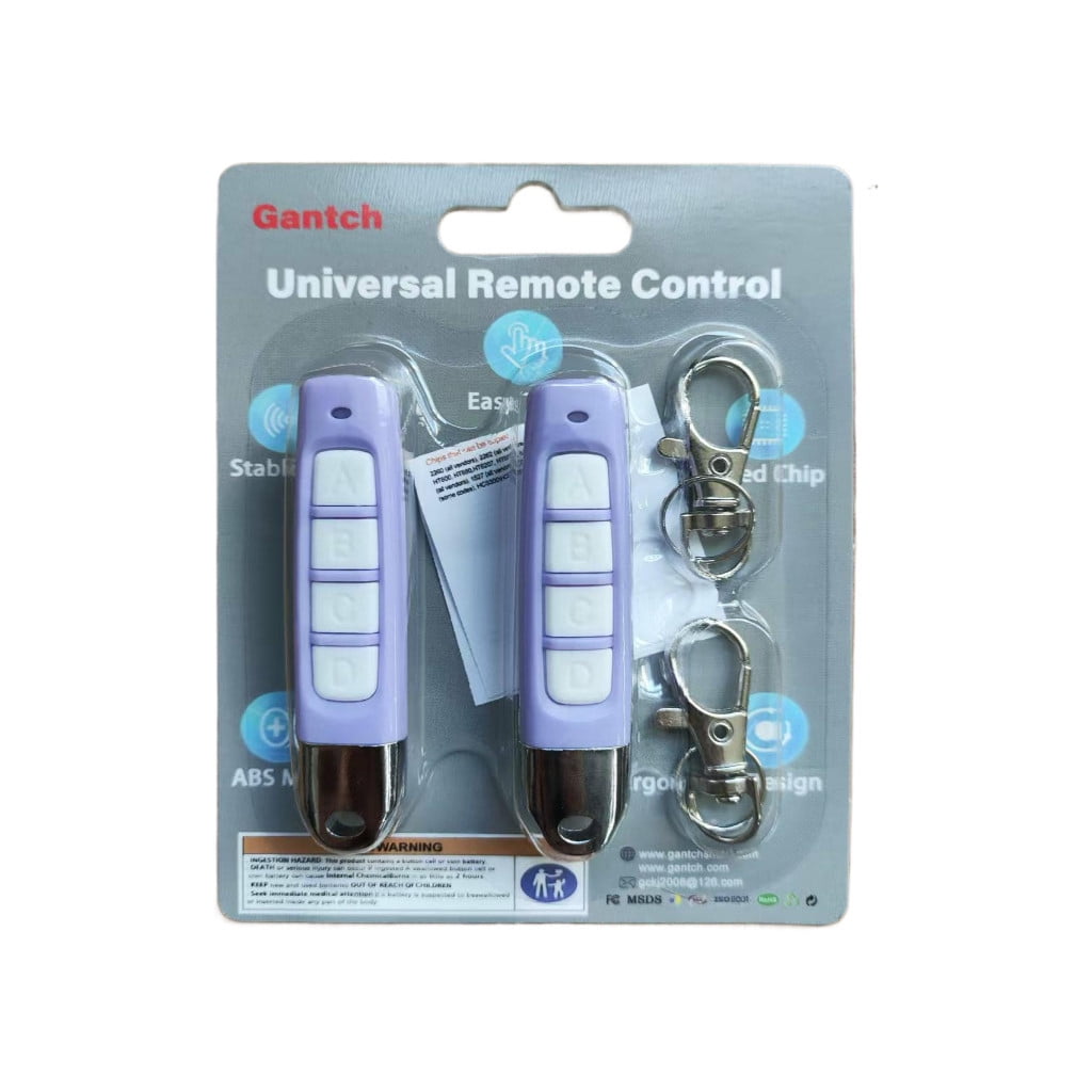 Gantch Universal Copy Remote Key Smart Home Remote Control Key Fob, 4 ...