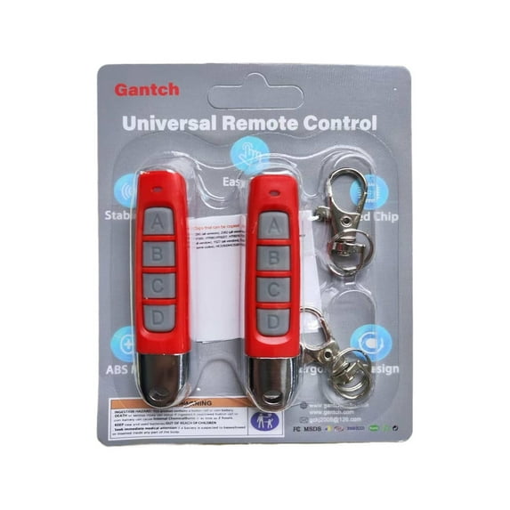 Gantch Universal Copy Remote Key Smart Home Remote Control Key Fob, 4 ...
