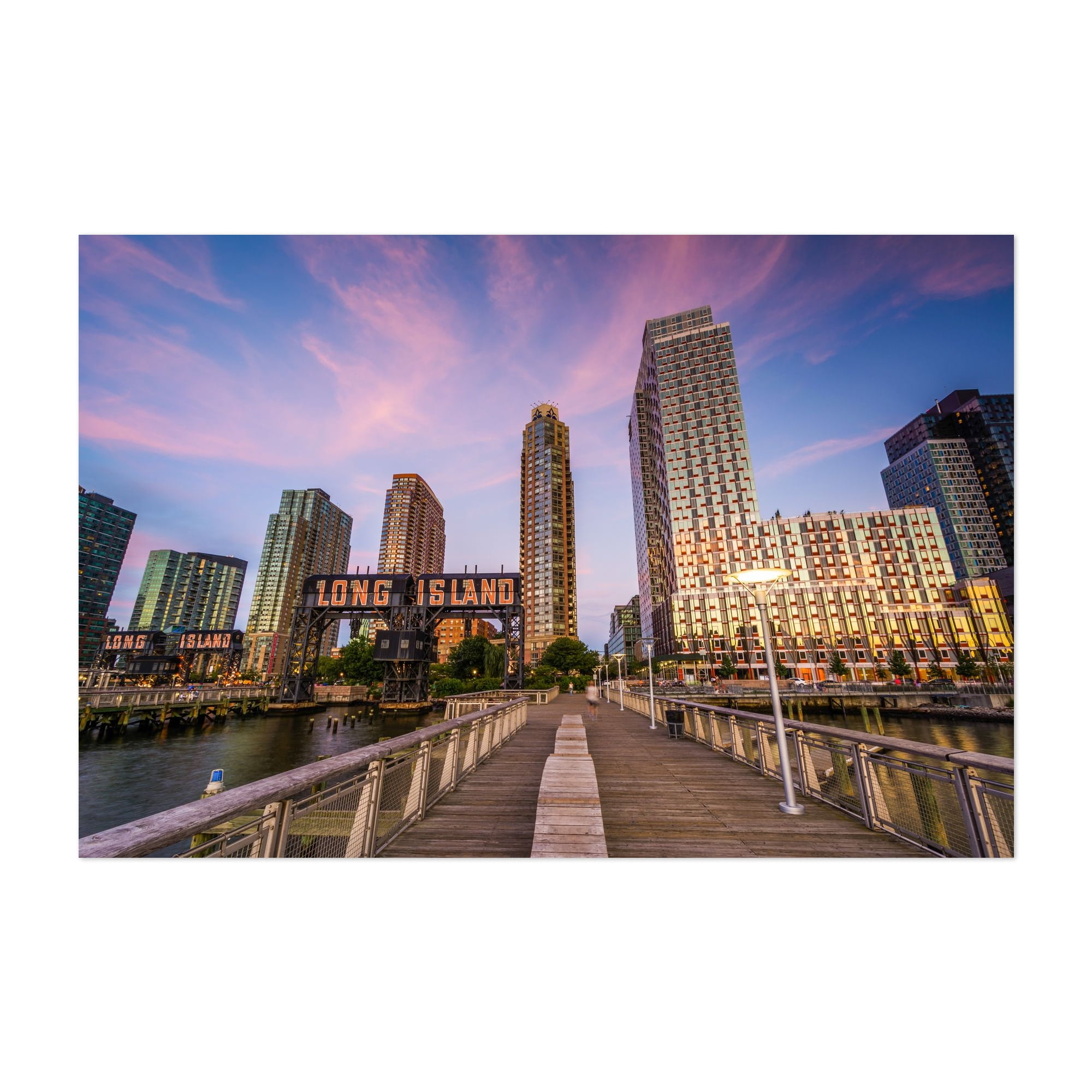 Gantry Plaza - Queens New York Photography Unframed Wall Art Print 16 x ...