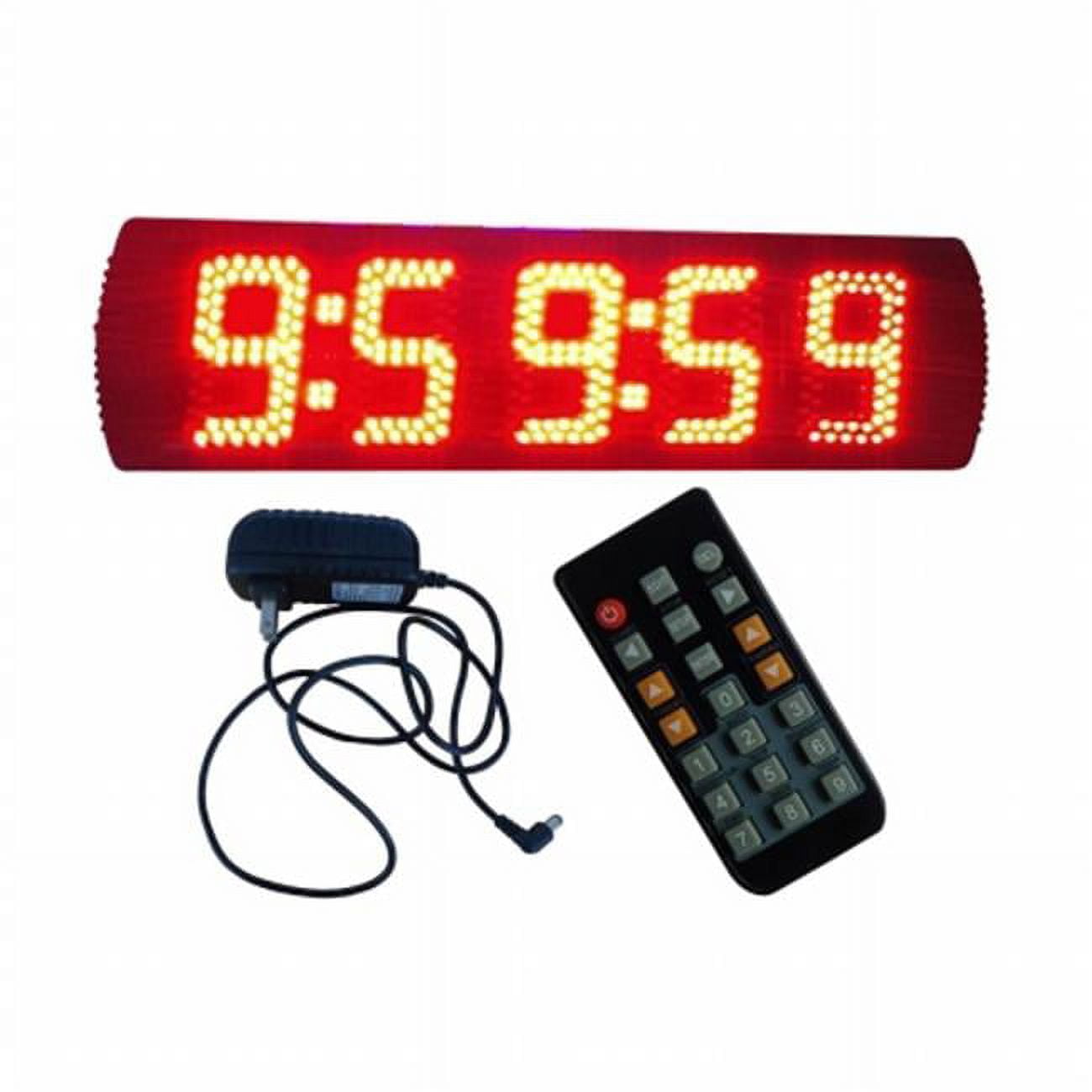 Ganxin S5T5R 5 in. 5 Digits Semioutdoor Red Color LED Race Timing Clock ...
