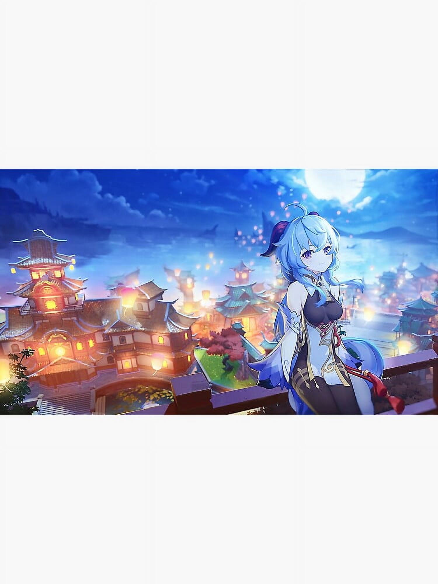 Ganyu Genshin Impact Modern Art Decor Unframe - Walmart.com