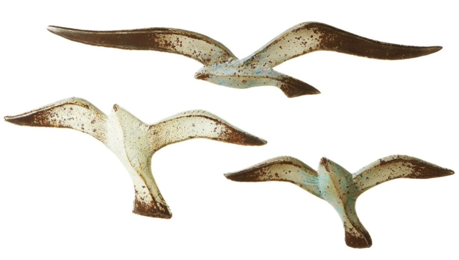 Ganz 3-Piece Set of Distressed Flying Seagull Wall Decor - Walmart.com