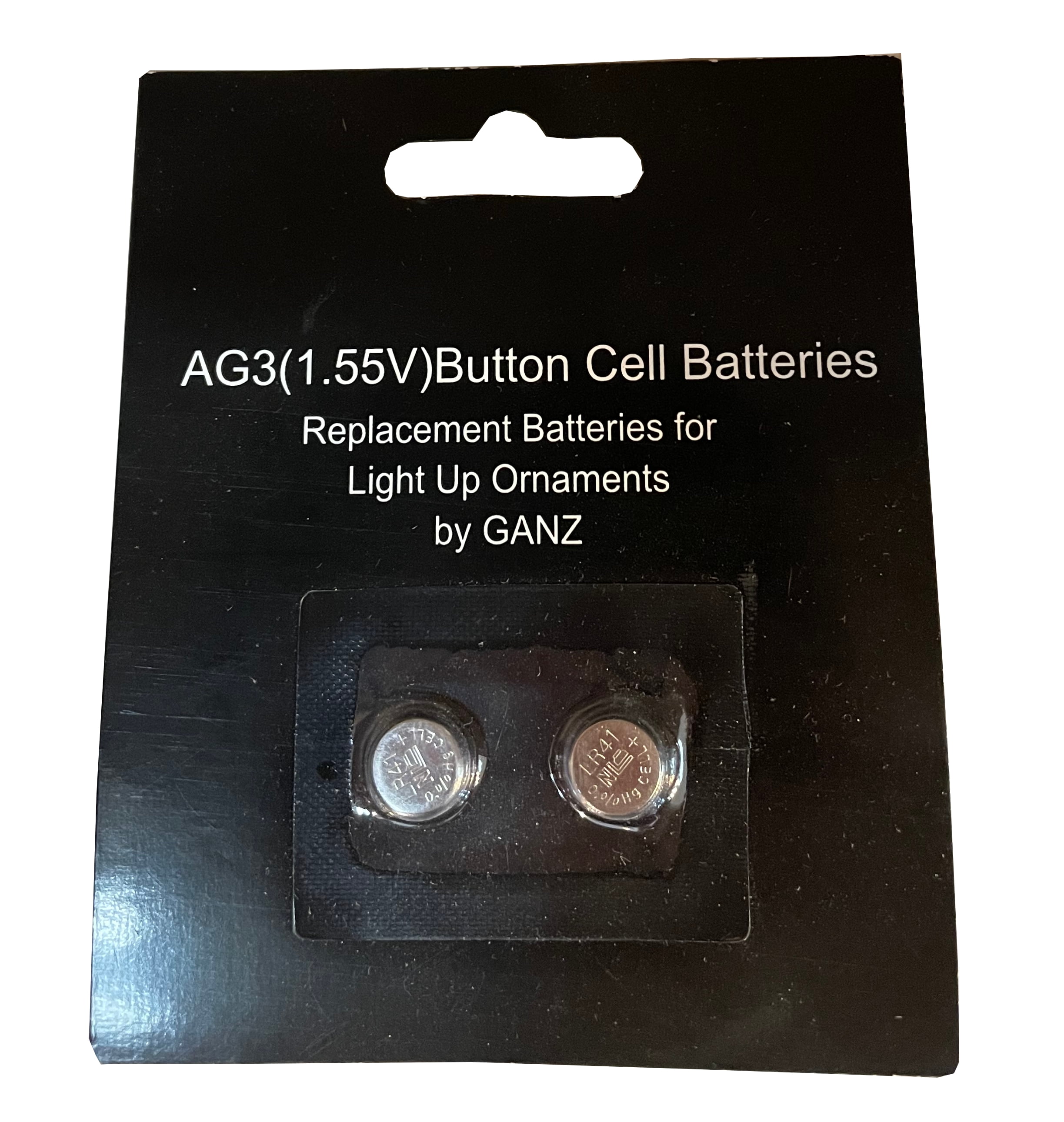 Ganz AG3 Button Cell Batteries, Pack of 2 - Walmart.com