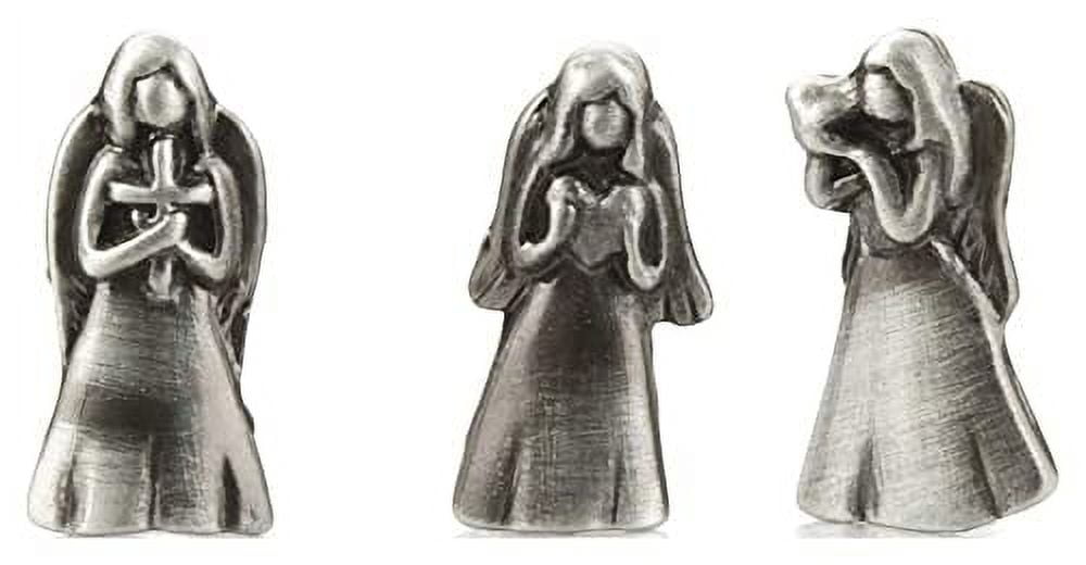 Ganz Angel Prayer Box Trinket - Triple Angels Charm Pewter - Walmart.com