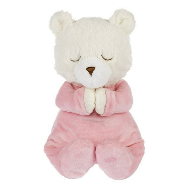 Ganz Baby Girl's Pink Soft Plush Praying Pajama Bear, 12" Stuffed ...