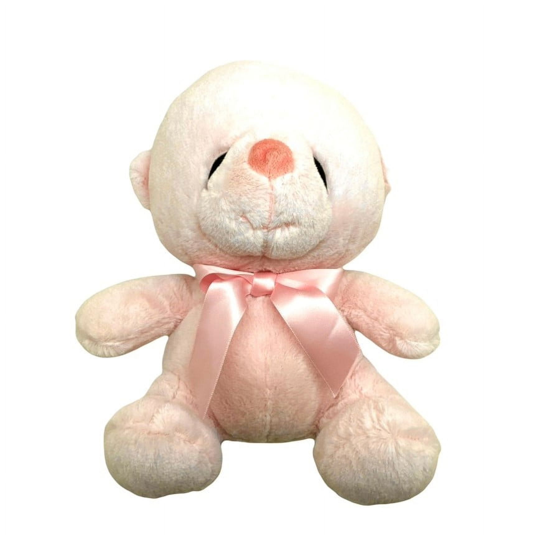 Ganz Baby Snoozy Plush Bear Lite Pink - Walmart.com