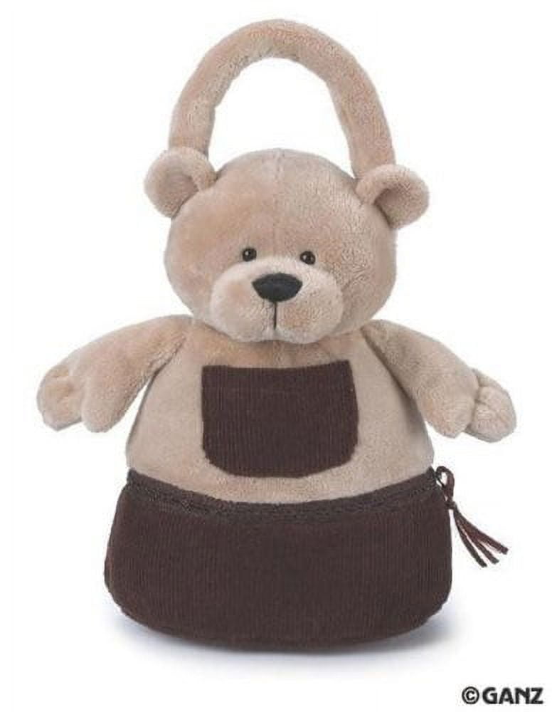 Ganz Bear Plush Toy Bag - Kids Bear Plush Purse - Walmart.com