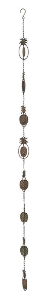 Ganz CG174824 Gold Patina Pineapple Rain Chain, 70-inch Height ...