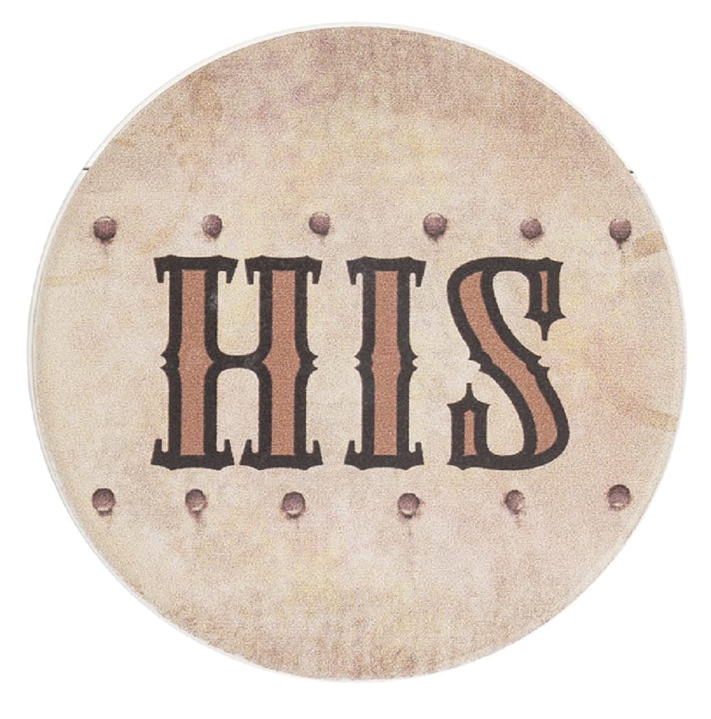 Ganz His Car Coaster, 3-inch Diameter, Dolomite - Walmart.com