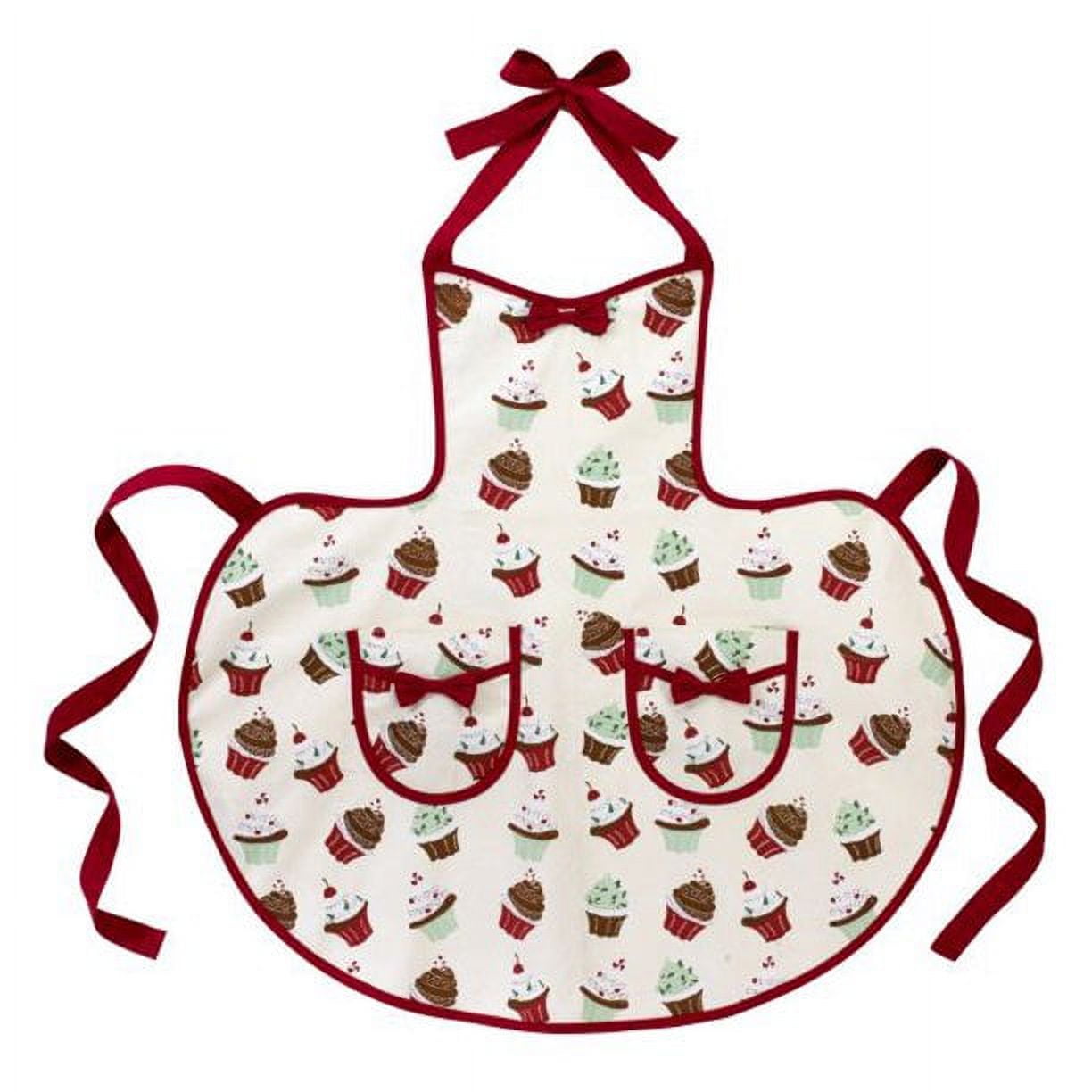 Ganz Christmas Cupcake Apron - Lady Kitchen Apron - Walmart.com
