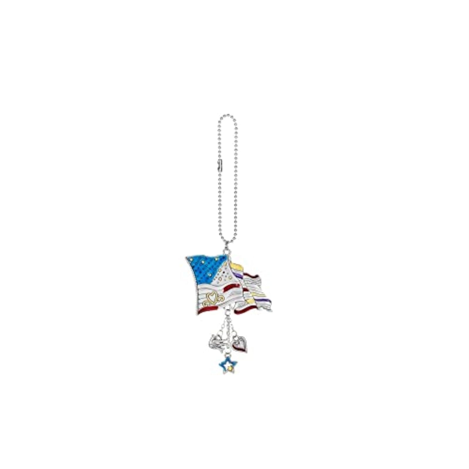 Ganz Color Car Charm - Americana Flag, Zinc, Epoxy, Iron, 2 Inches ...