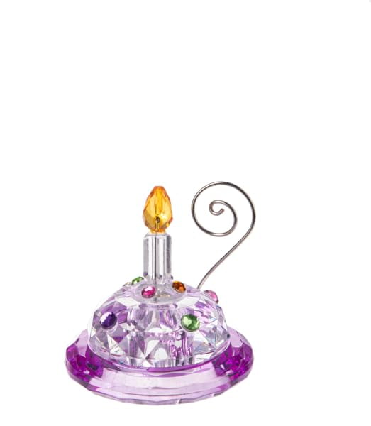 Ganz Crystal BirthdayTRDN Cake Topper, Purple Decorative Display with ...
