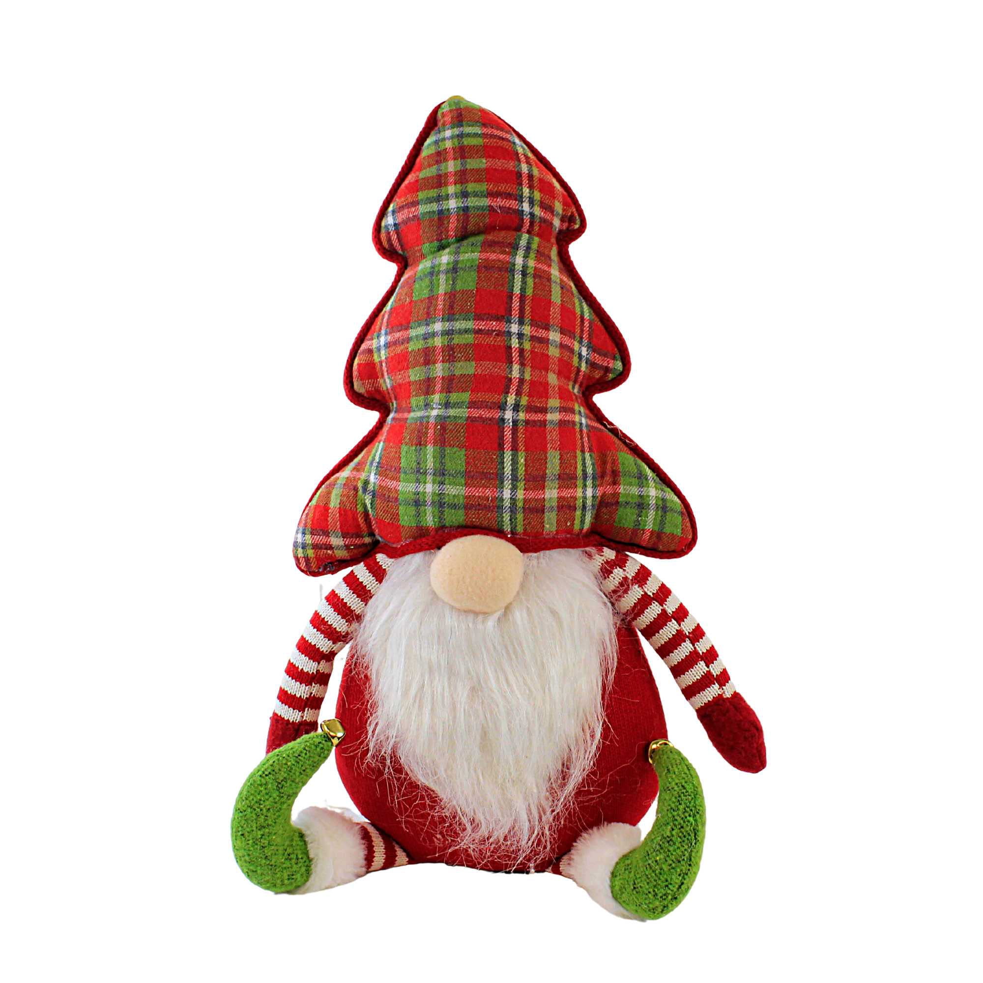 Ganz Gnome With Tree Hat - One Plush Figurine 16 Inch, Polyester - Elf ...