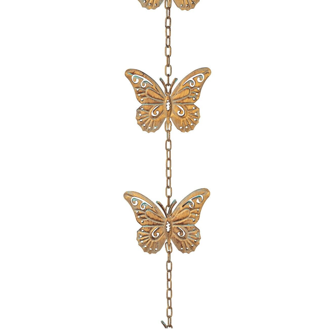 Ganz Gold Patina Butterfly Metal Rain Chain 69 Inch - Walmart.com