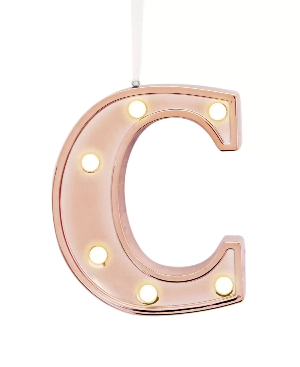 Ganz Led Light Up Marquee Initial Ornaments, Letter C - Walmart.com
