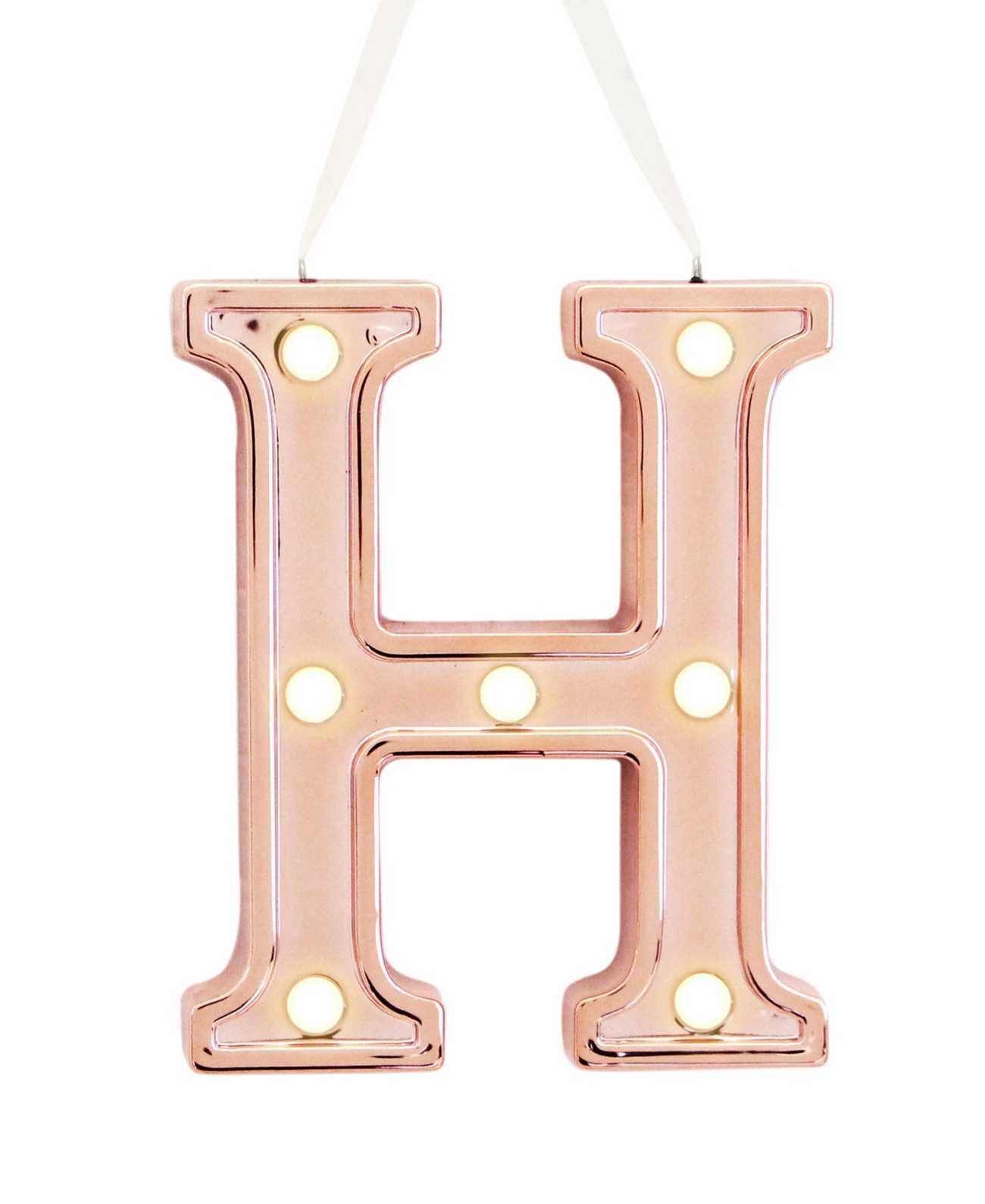 Ganz Led Light Up Marquee Initial Ornaments Letters - Walmart.com