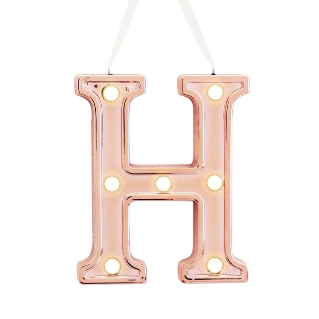 Ganz Led Light Up Marquee Initial Ornaments Letters - Walmart.com