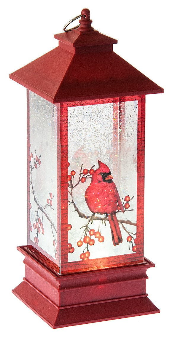 Ganz Lighted LED Shimmer Cardinal Lantern - Walmart.com