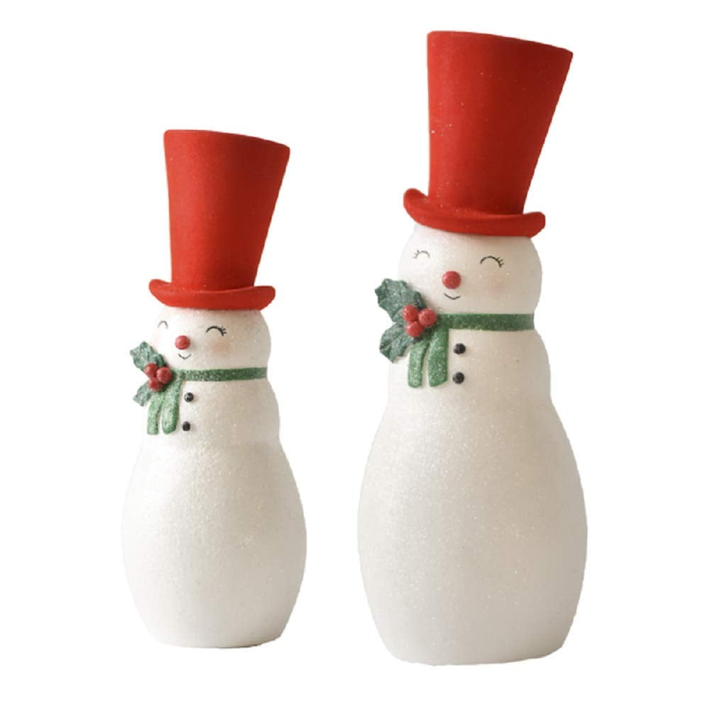 Ganz MX179970 Snowman Figurine, Set of 2, Resin and Polyresin - Walmart.com