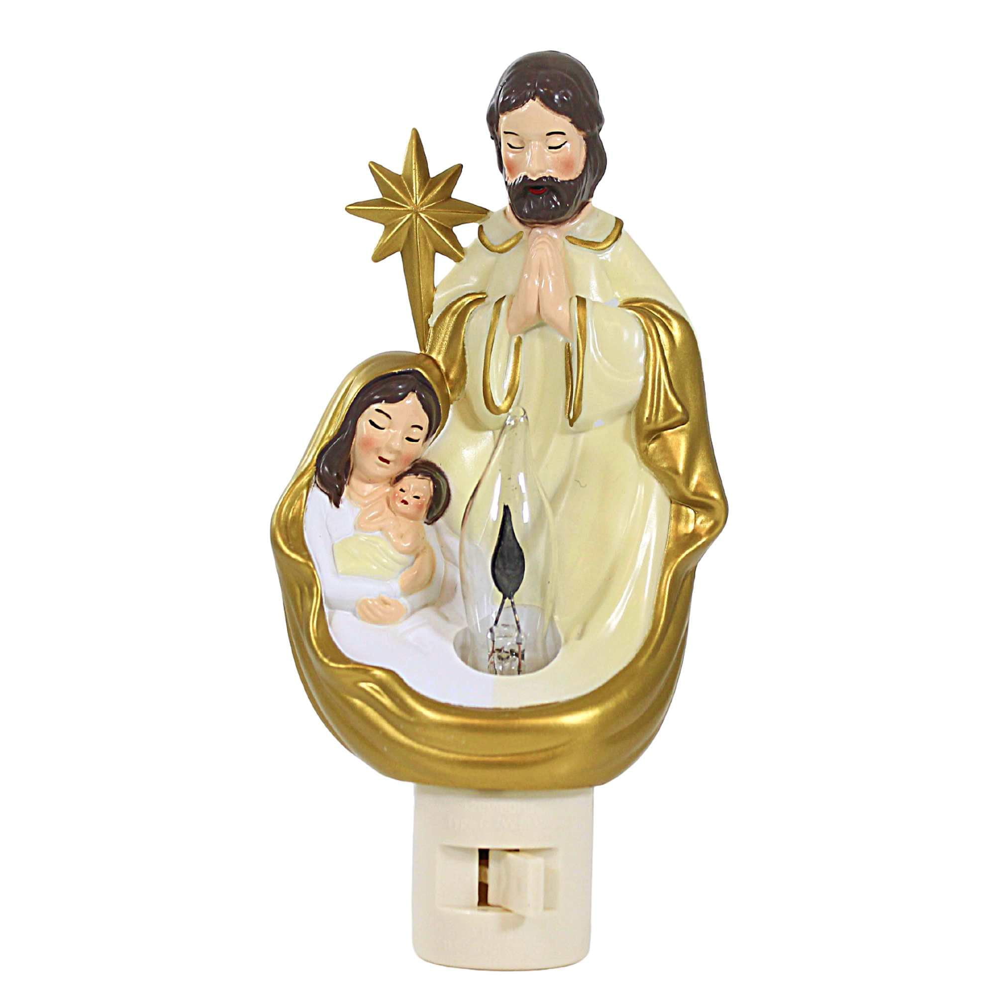Ganz MX181315 Holy Family Flicker Night-Light, 6.63 Inches Height ...
