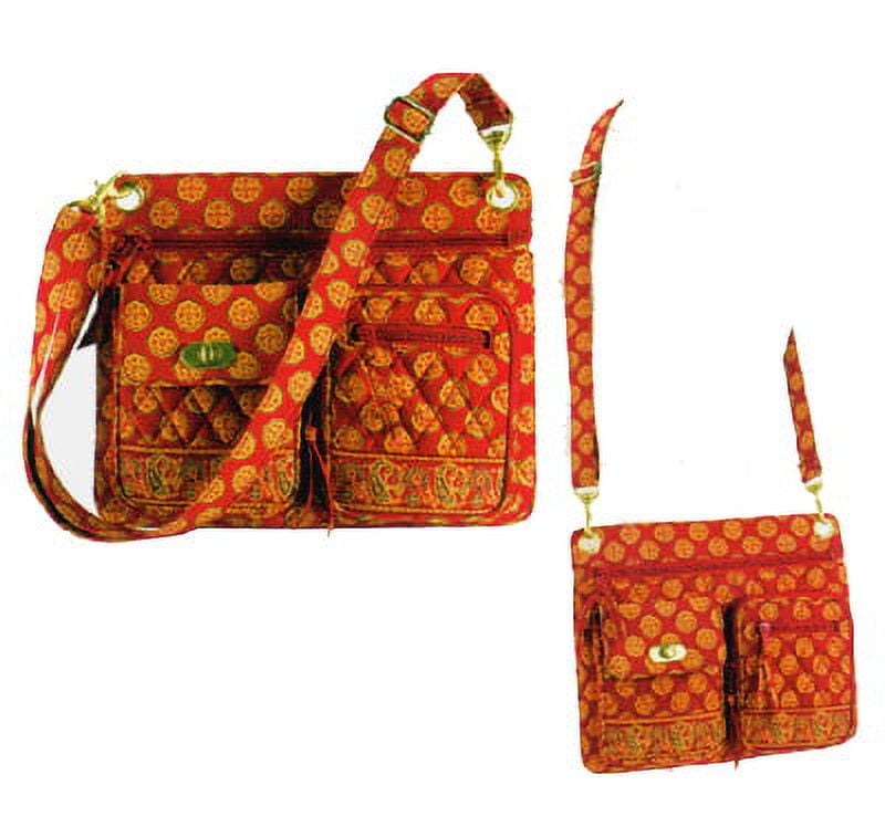 Ganz Maggi B French Country Red Mosaic Quilted Crossbody Bag - Walmart.com