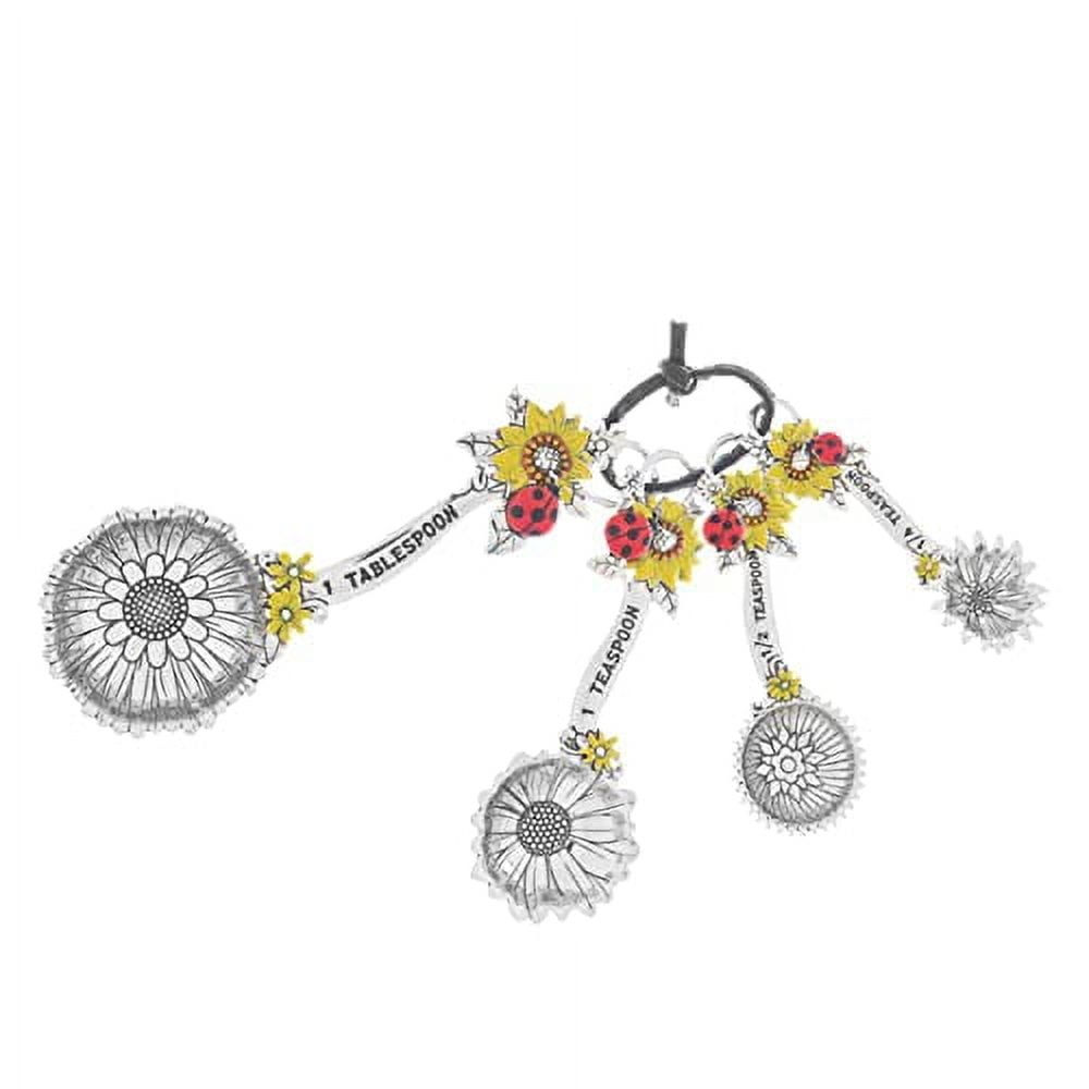 Ganz Ladybug Measuring Spoons, 4 Piece Set, Metal, 1/4 Teaspoon to 1 ...