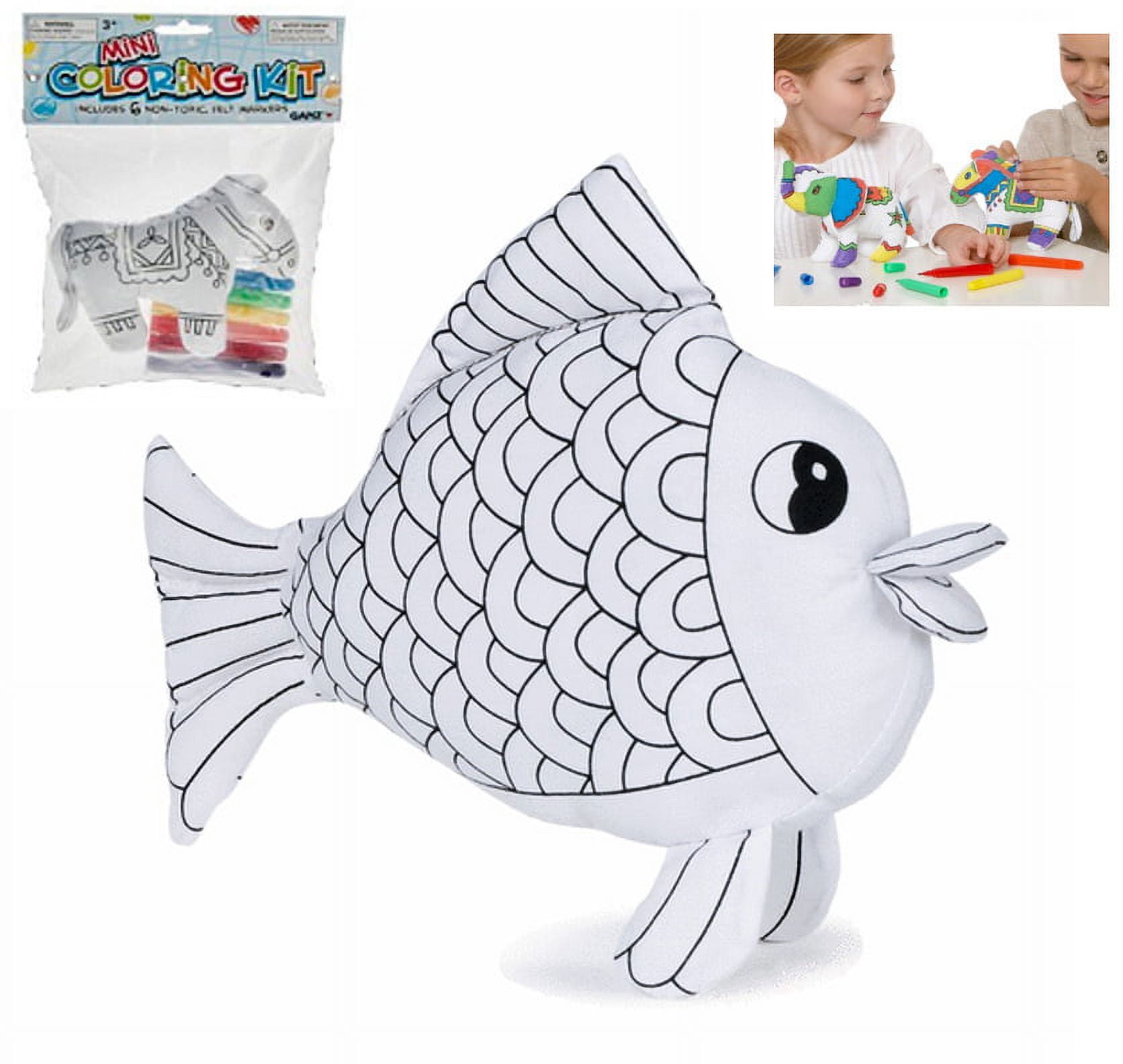 Mini Plush Toy Coloring Kit: Fish - By Ganz - Walmart.com