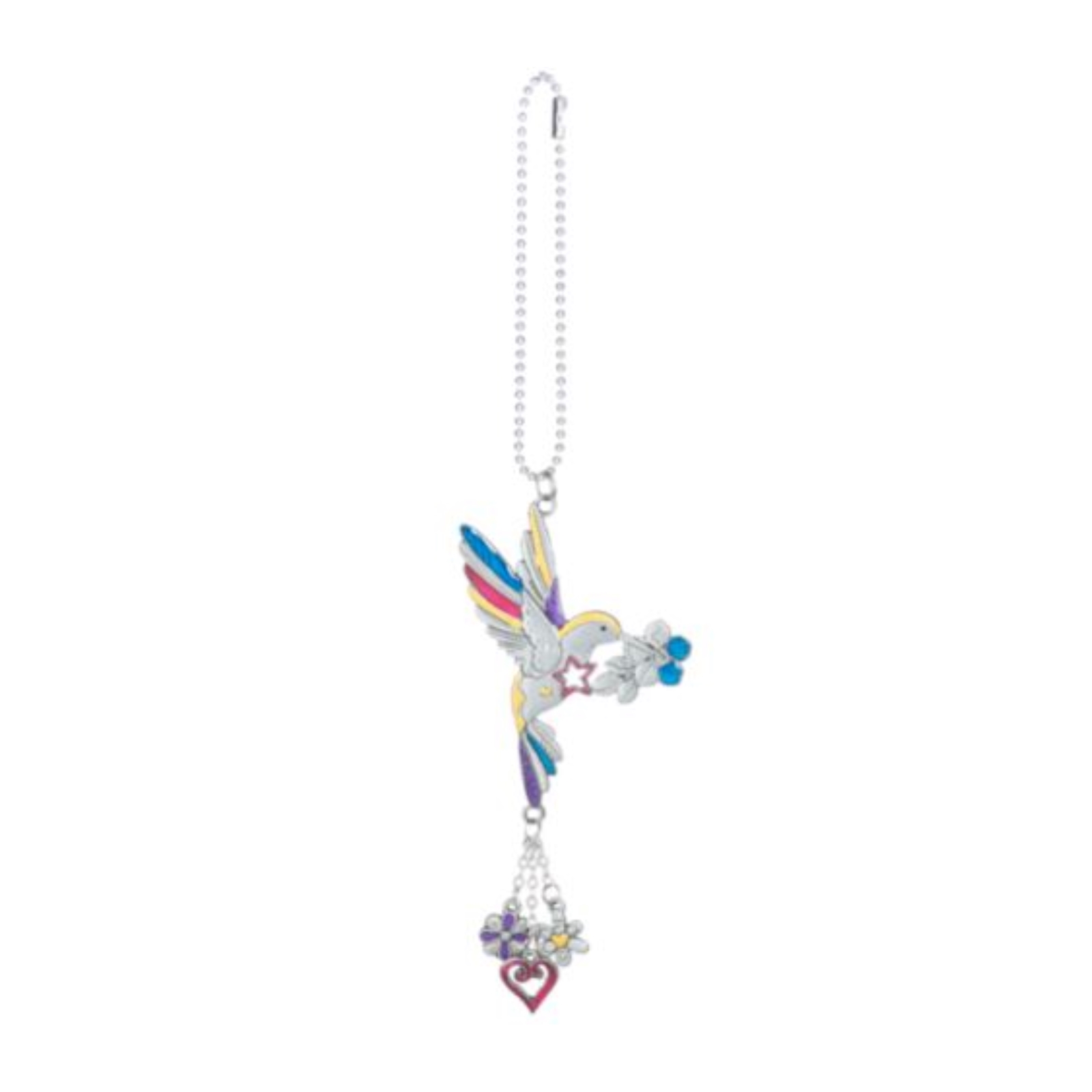 Ganz Multi Color Artistic Hummingbird Car Charm 7.5 inch with Silver ...