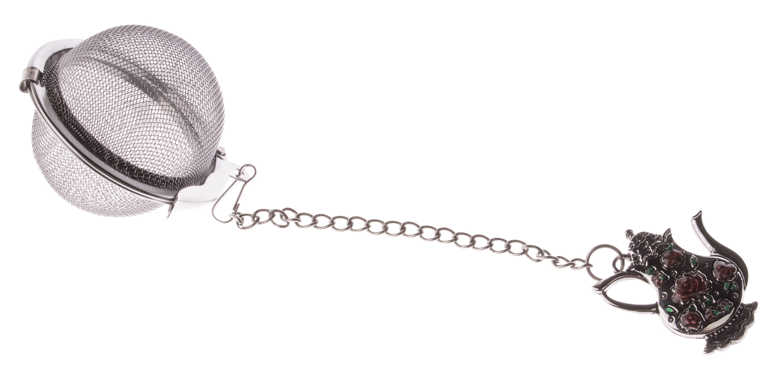 Ganz Pink Roses Teapot Charming Tea Infuser with Enameling - Walmart.com