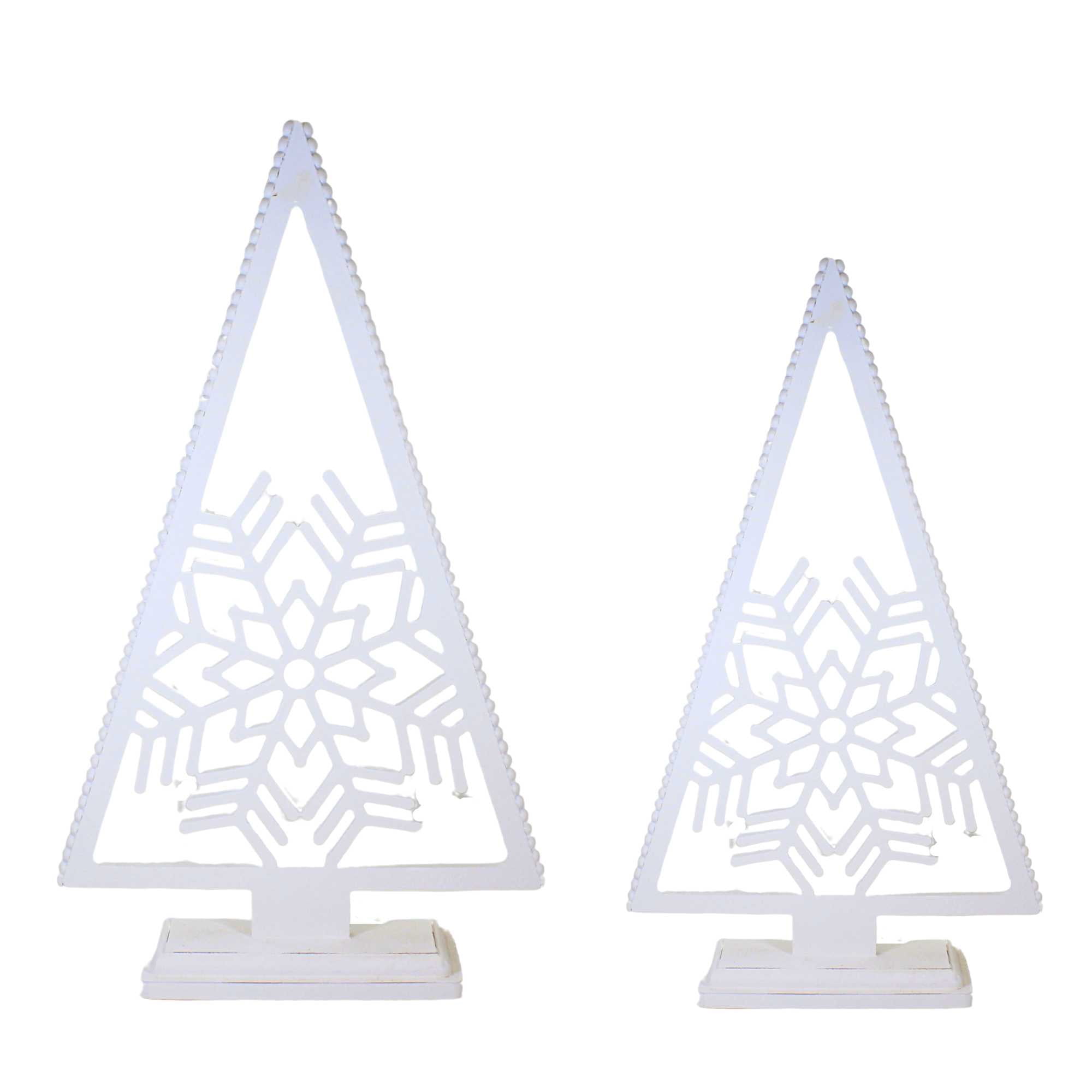 Ganz Snowflake Trees - Two Trees 24.25 Inch, Mdf (Medium-Density ...