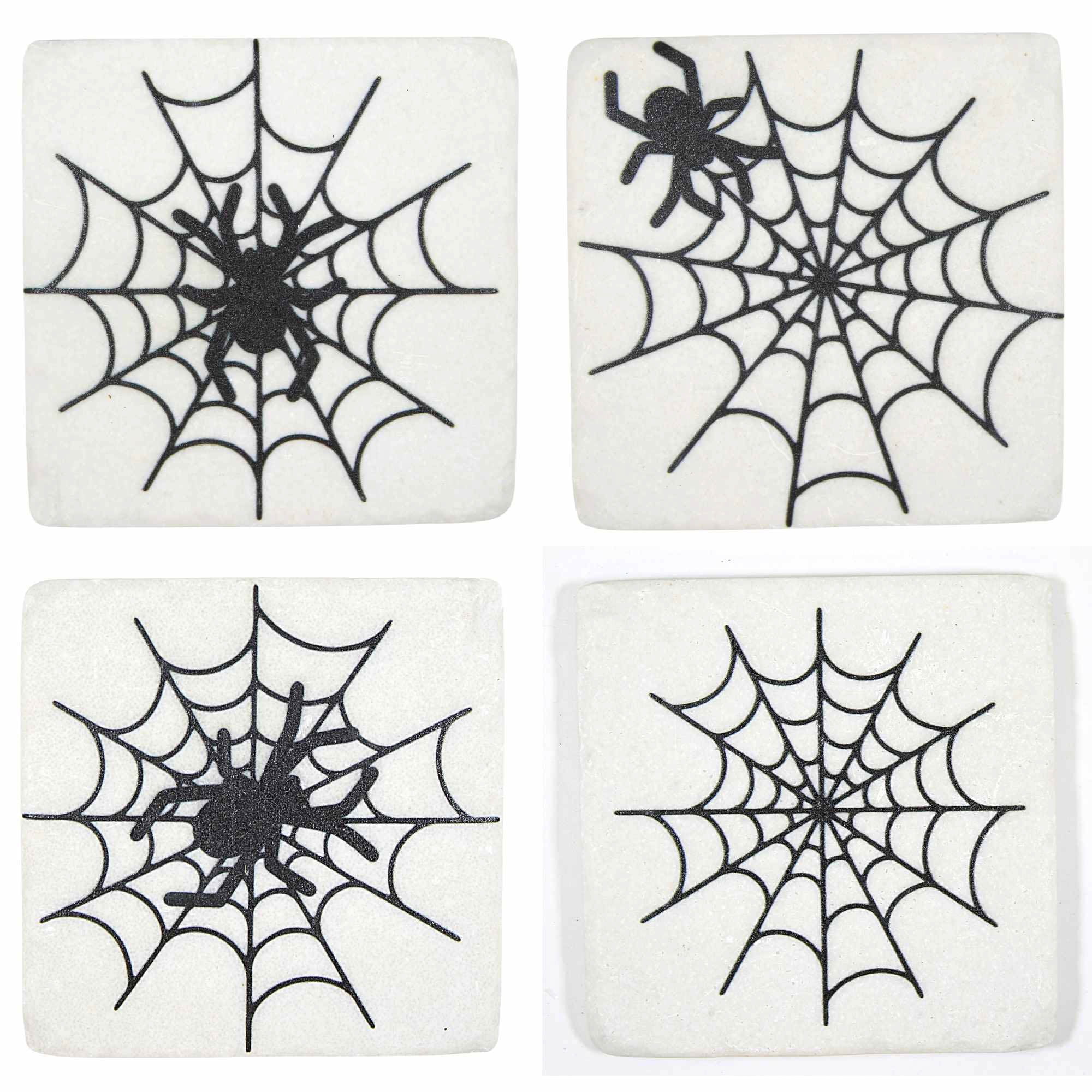 Ganz Spider Web Coasters - Set Of Four Coasters 4.0 Inch, Resin - Cork ...