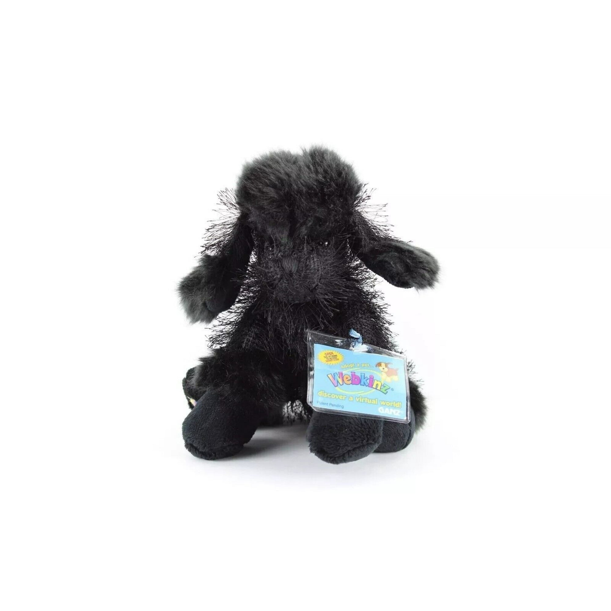 Ganz Webkinz - BLACK POODLE (WITH SEALED WEBKINZ CODE)(7.5" Plush ...