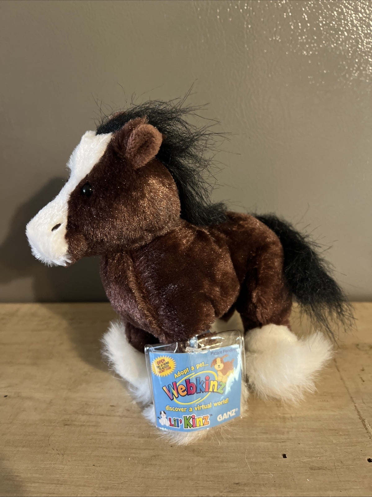 Ganz Webkinz Lil' Kinz - Clydesdale Stuffed Horse 7" Plush - HS139 (NEW ...