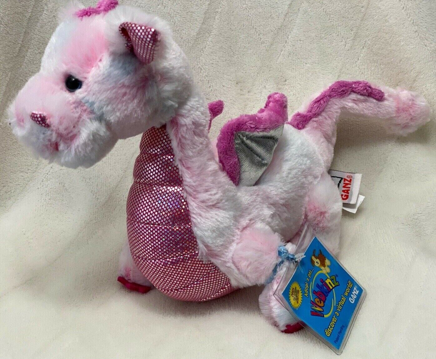 Ganz Webkinz - Pink Whimsy Dragon (With Sealed Code) Plush - Walmart.com