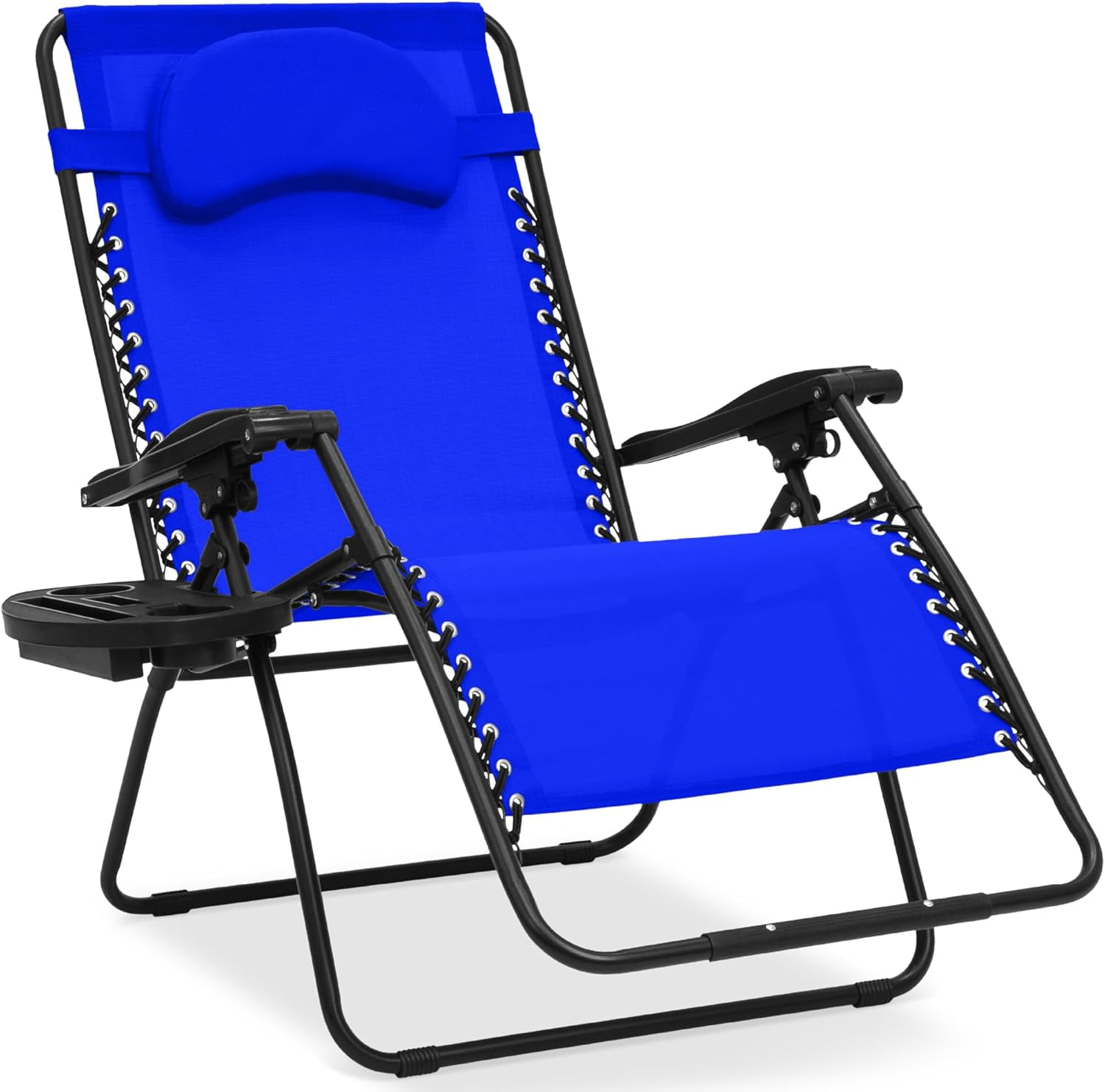 Gao-J Oversized Zero Gravity Chair, Folding Outdoor Patio Lounge Recliner w/Cup Holder Accessory ...
