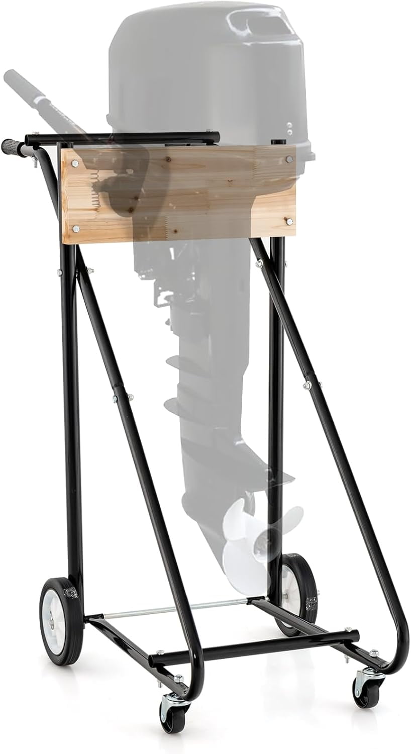 GaoJ 330 LBS Outboard Boat Motor Stand Carrier Cart Dolly Storage Pro ...