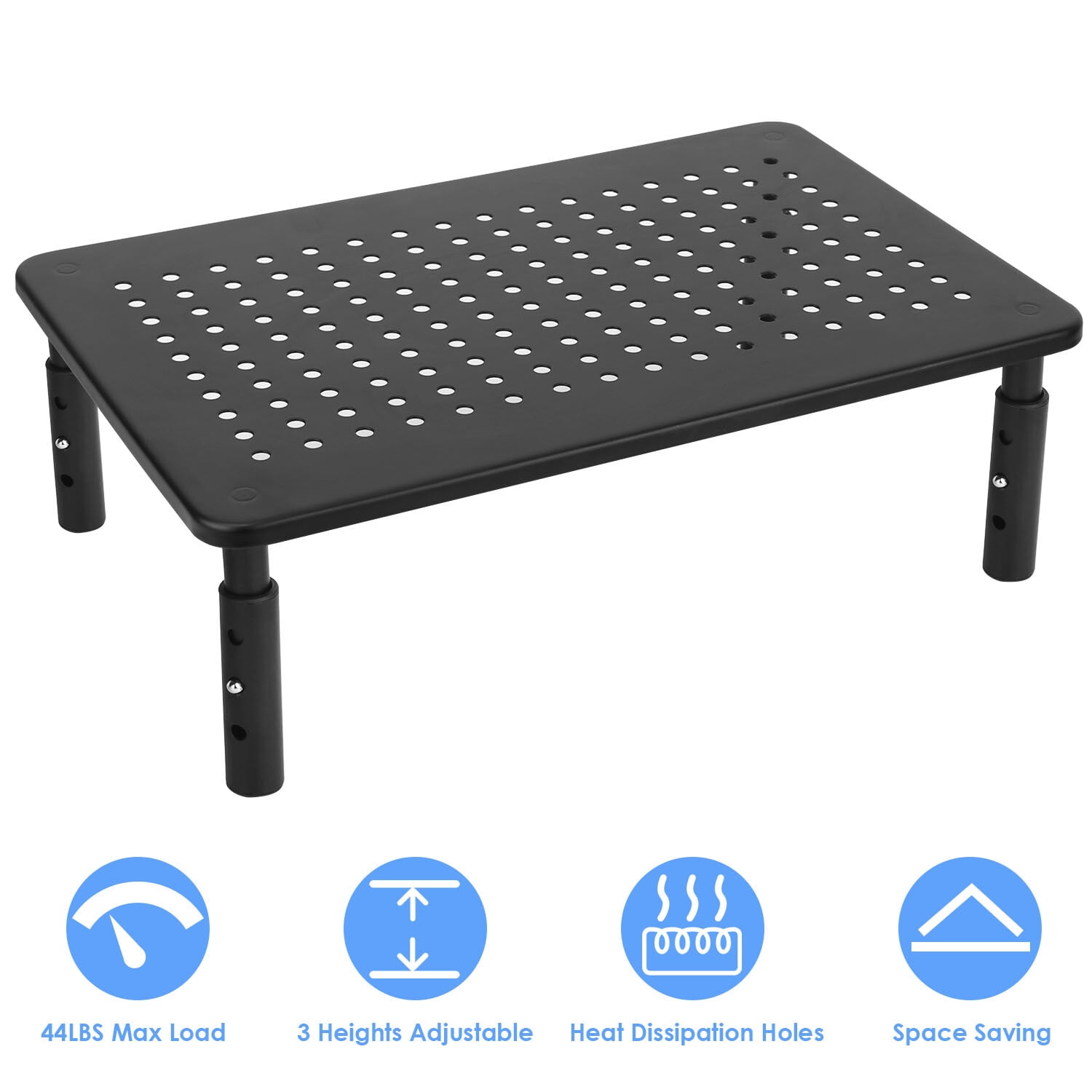 GaoJ Monitor Stand Computer Desk Riser Adjustable Height For Desktop ...