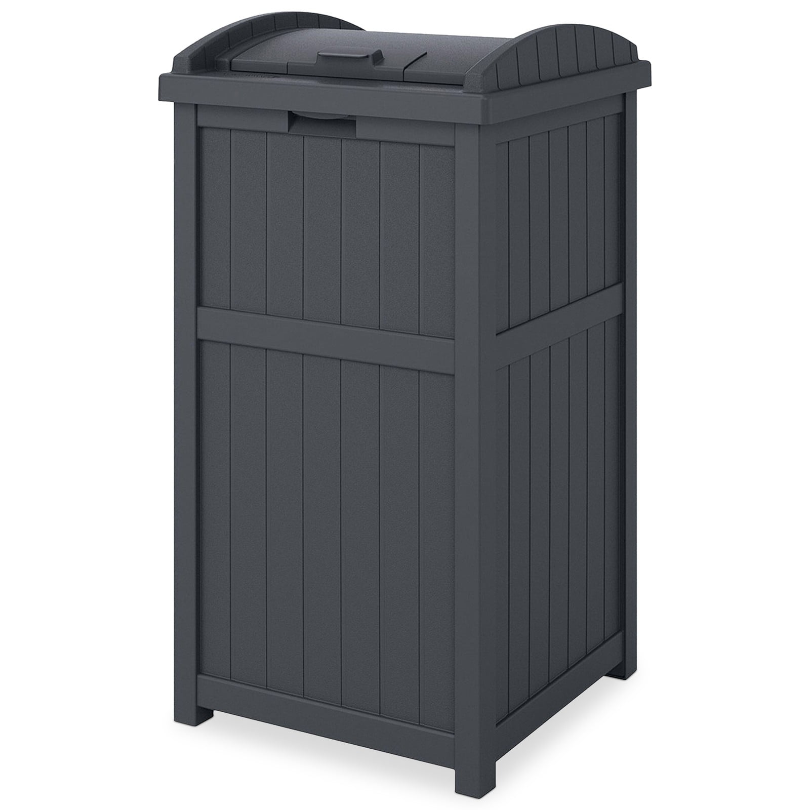 GaoJ Trashcan Hideaway Outdoor 33 Gallon Garbage Waste Bin in ...