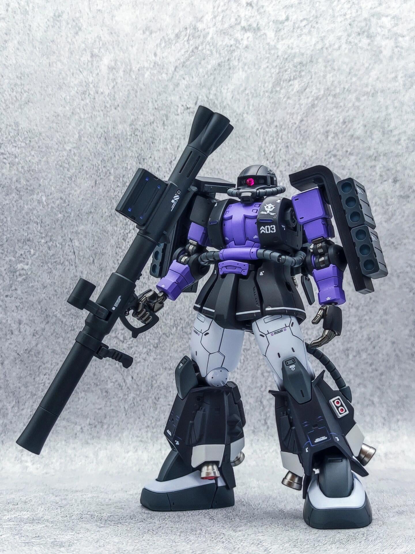 Gaogao Hg 1/144 Zaku Ms-06R-1A Assembly Model Action Model Kit 005 003 Zaku Ii High Sniper Rifle ...