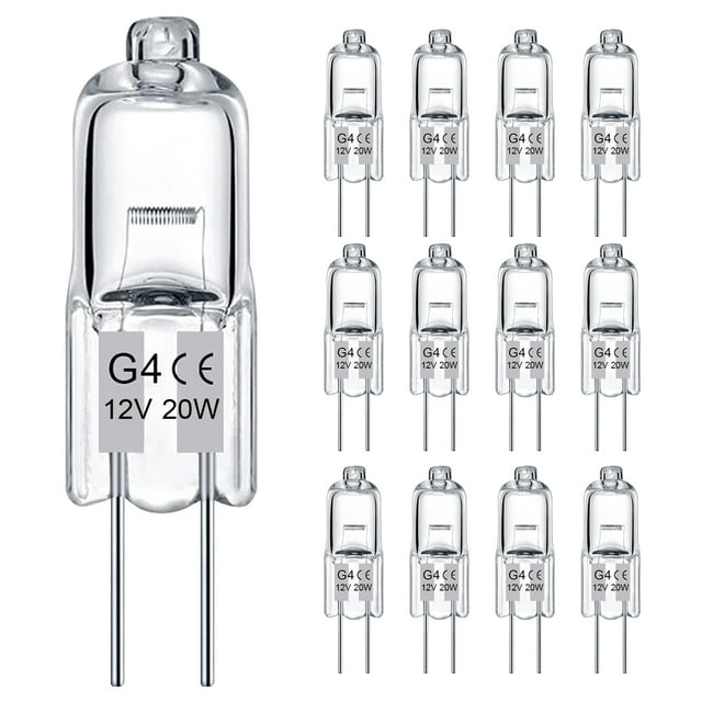 Gaormii G4 Halogen Landscape Light Bulb, 12V 20W, Dimmable 2700K, 12 ...