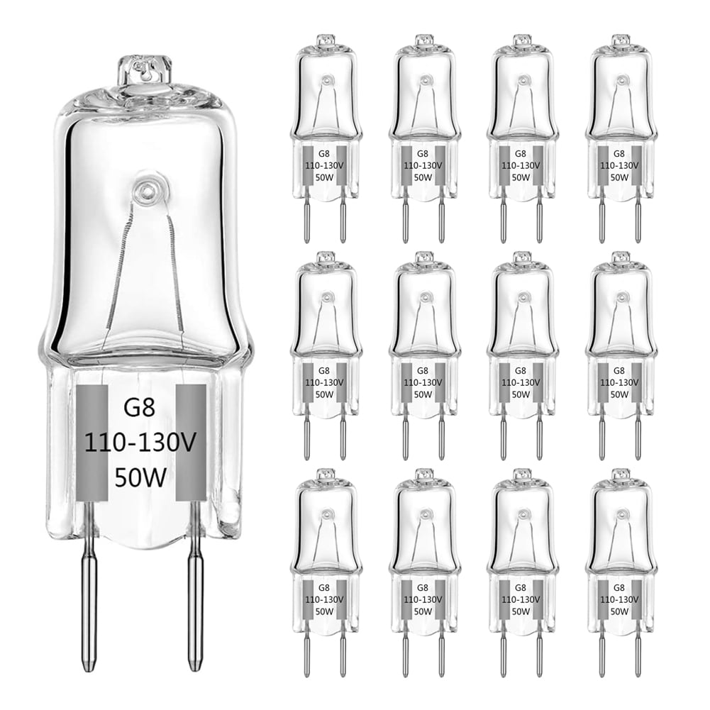 Gaormii G8 Halogen Light Bulb 50W Dimmable,120V T4 JCD Type 2700K for ...