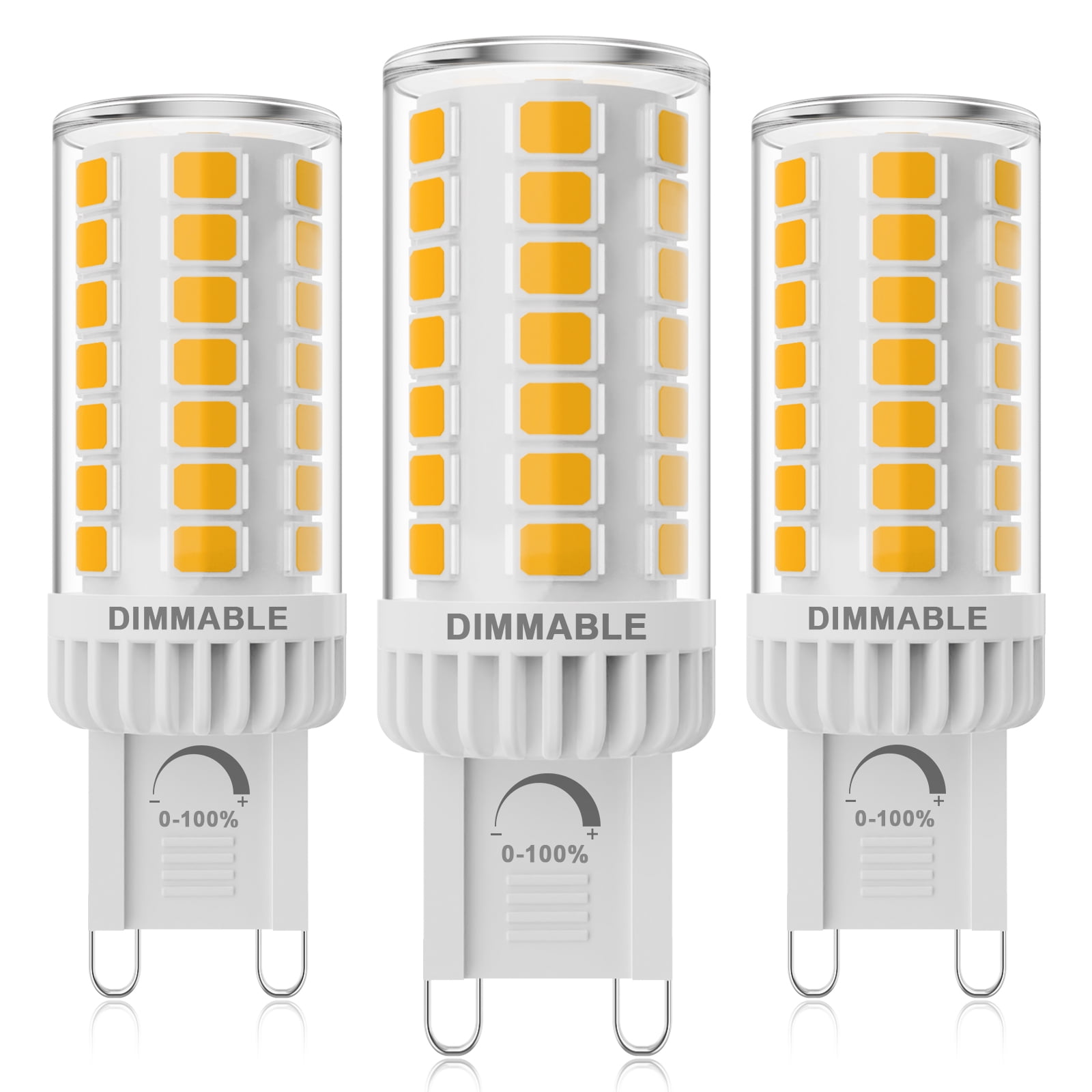Gaormii G9 LED Bulb Dimmable 4W,120V 450LM T4 G9 Base 3000K, No Flicker ...