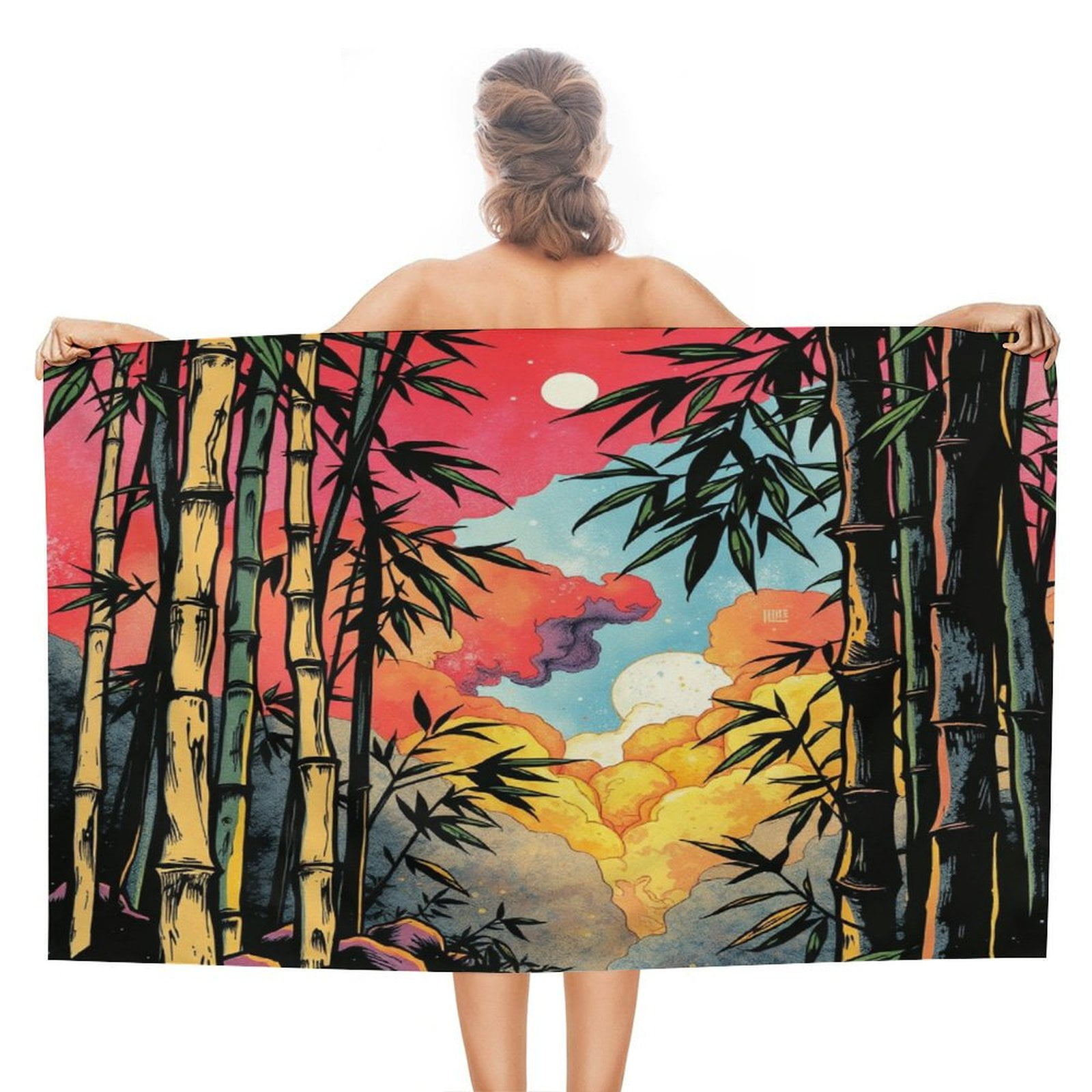 Gaosheng Bamboo Beach Blanket Soft Absorbent Lightweight Long Wide Packable Towels - Walmart.com