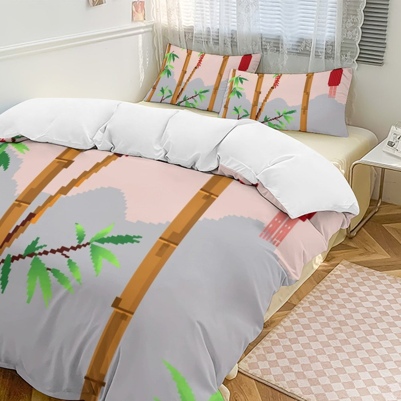 Gaosheng Bamboo Bedding Set Duvet Cover for Kids Teen Boys Modern Abstract Comforter Cover ...