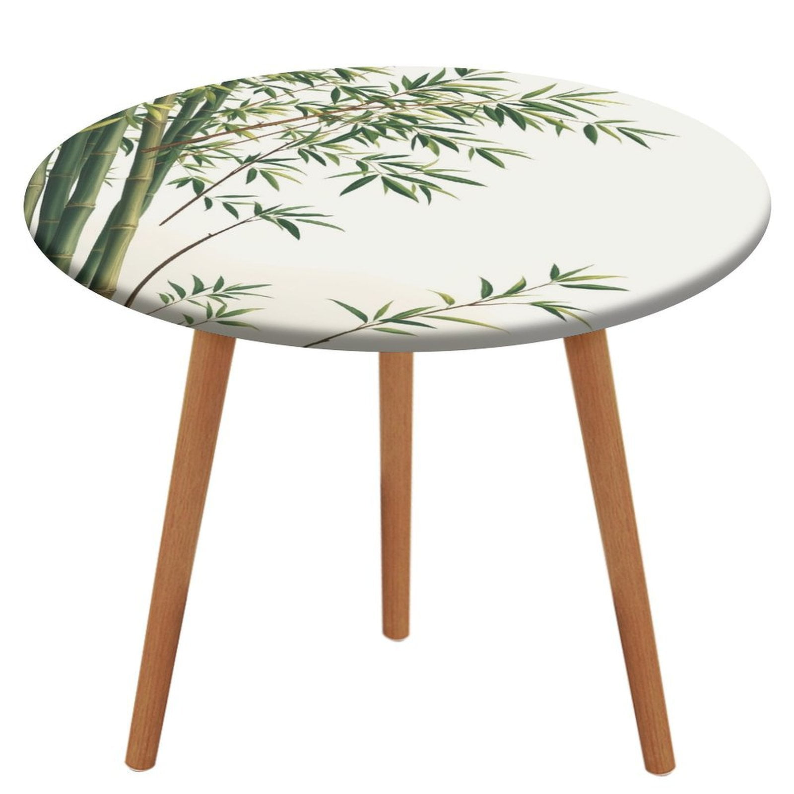 Gaosheng Bamboo Round Tablecloth Waterproof Elastic Table Clothes for Dining Table Cute Desk ...