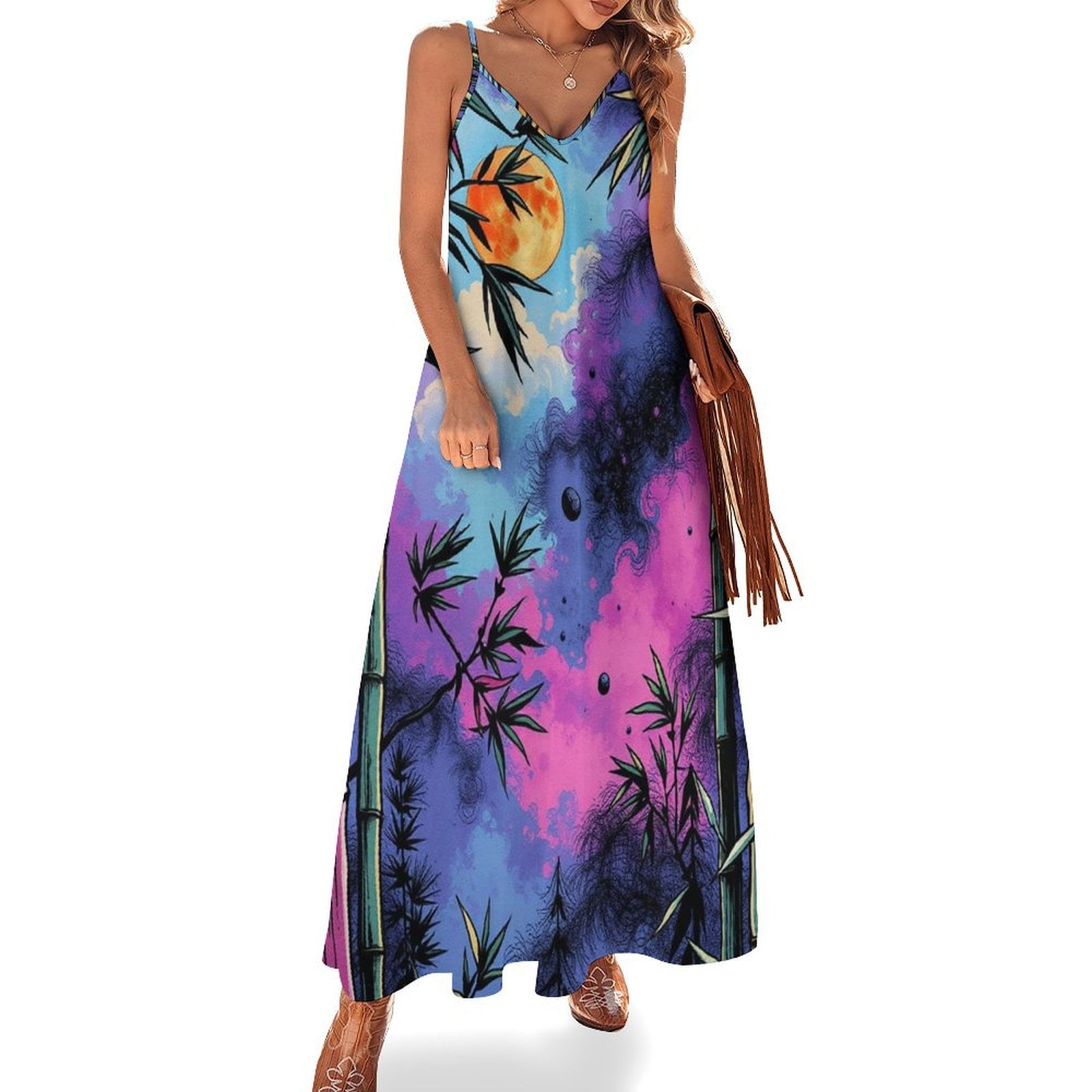 Gaosheng Bamboo Sleeveless Dress Beach Outfits for Women Luxury Dress Dress Women Party Dresses ...