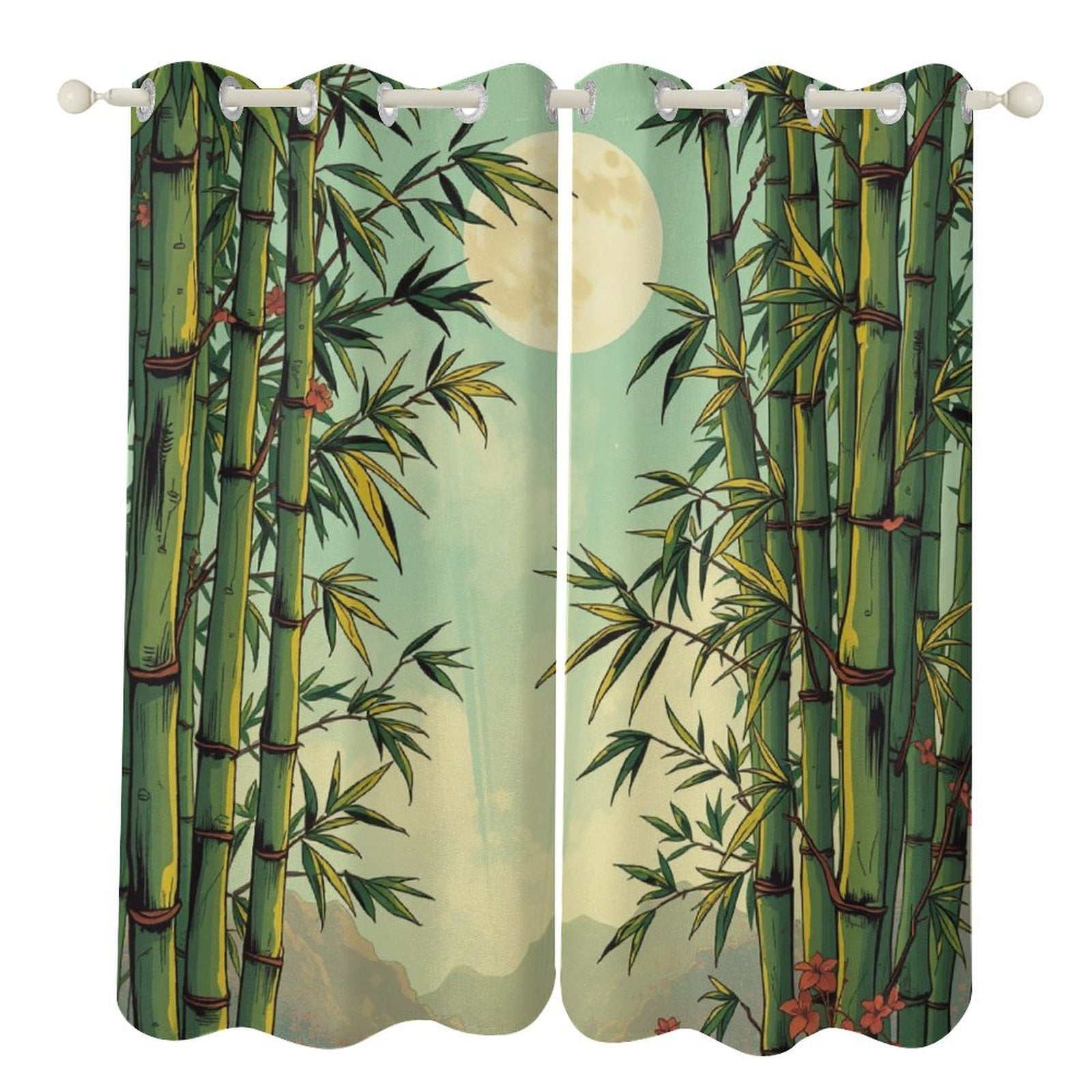 Gaosheng Bamboo Window Curtains For Living Room Bedroom Bathroom ...