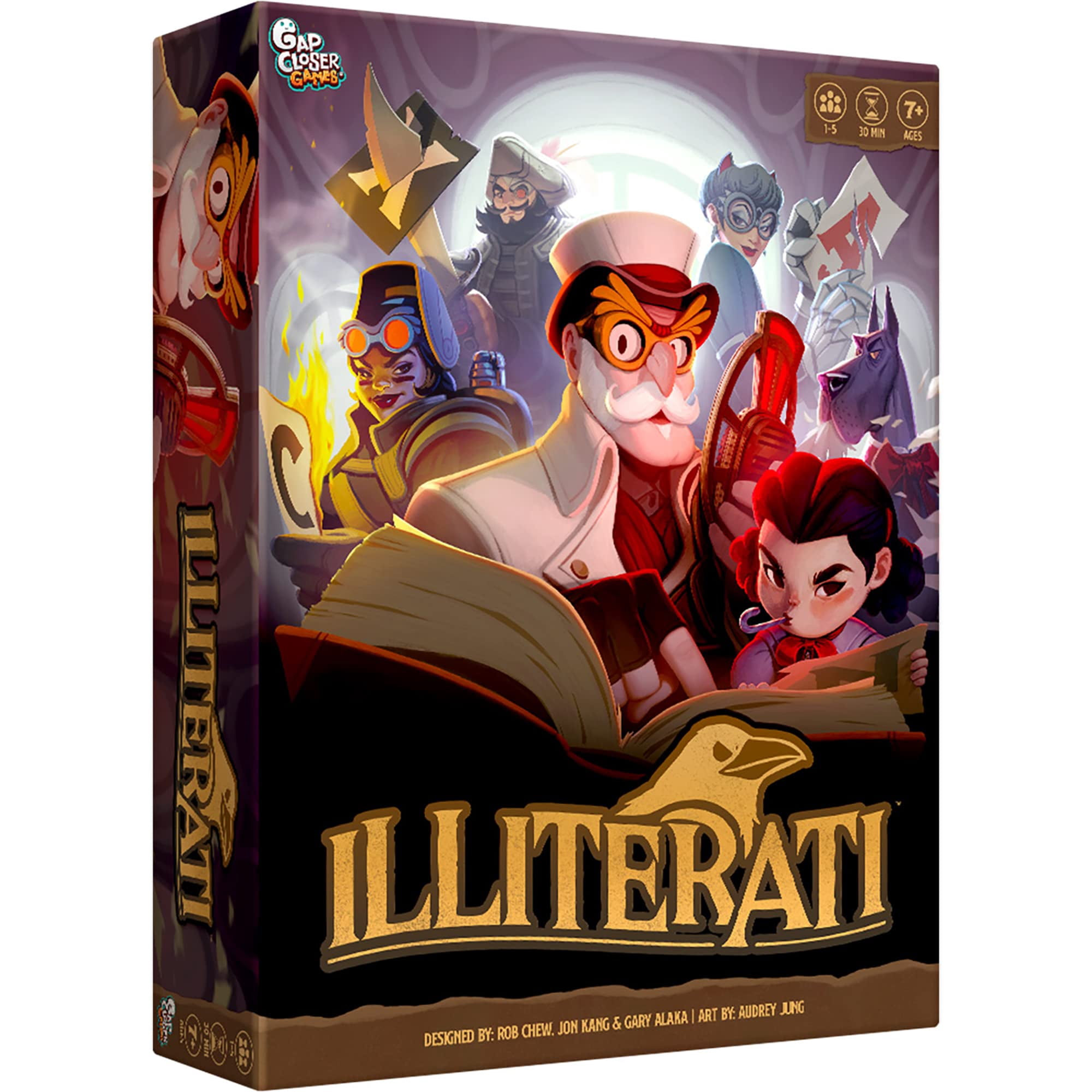 Gap Closer Games | TSF6 Illiterati | Cooperative Board Game | Word ...